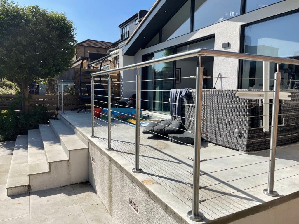 Wire Balustrade - South Woodford → Visage Glass and Steel