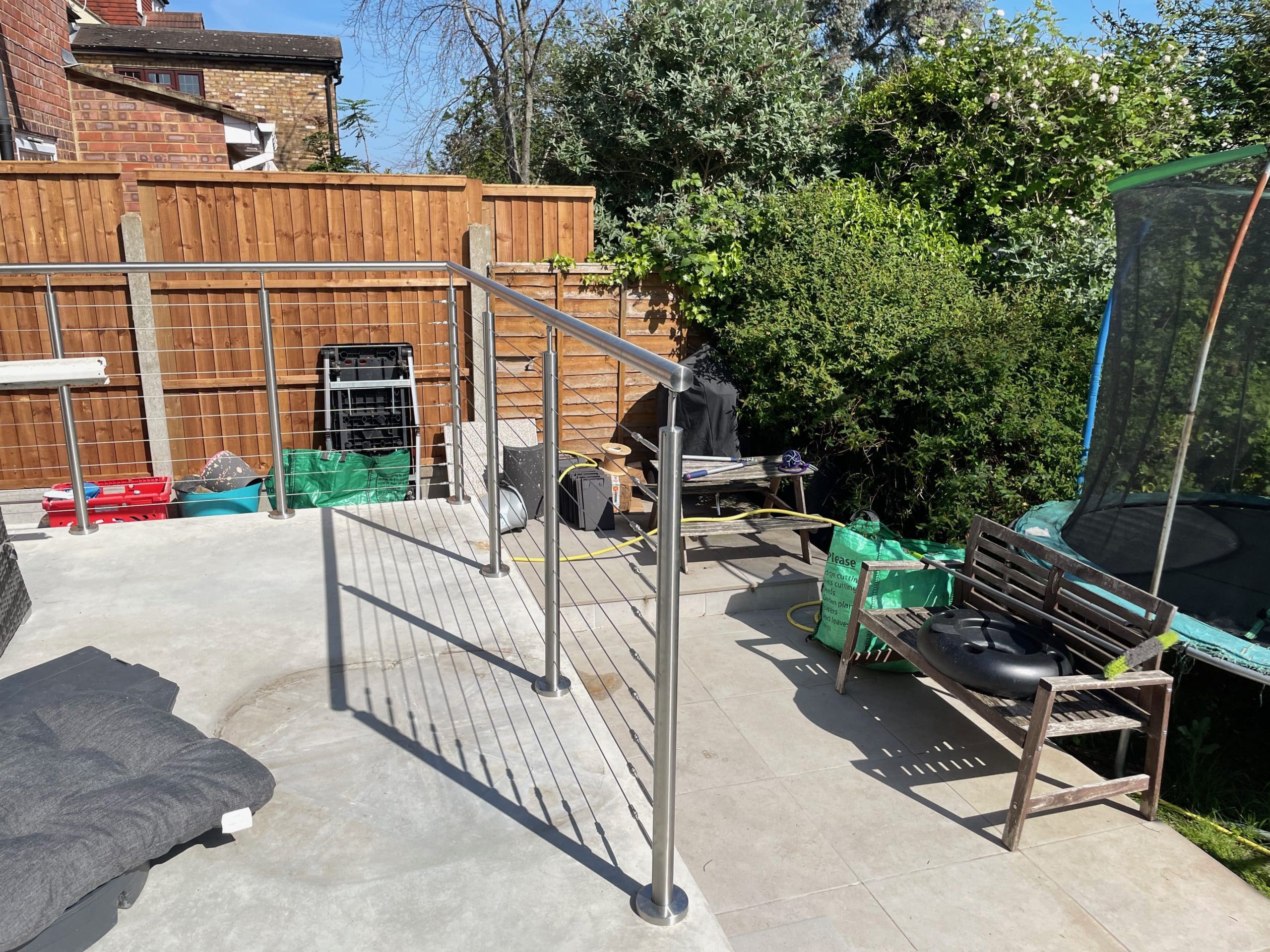 Wire Balustrade - South Woodford → Visage Glass and Steel