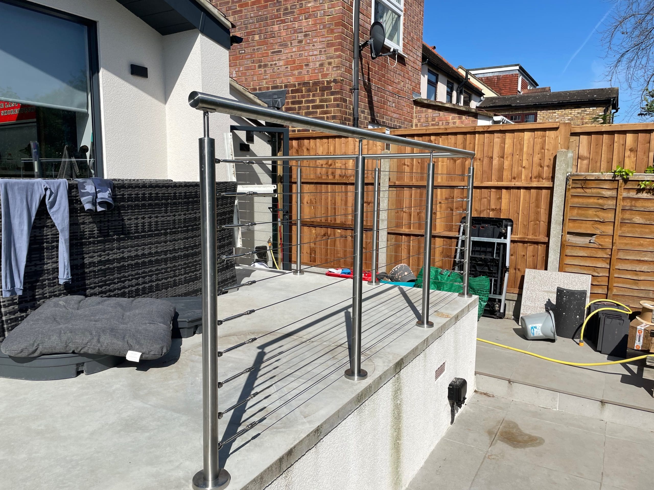 Wire Balustrade - South Woodford → Visage Glass and Steel