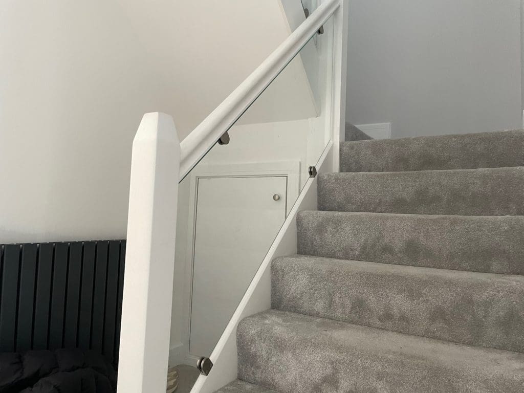 Staircase Glass Infill Panel - Chelmsford → Visage Glass and Steel