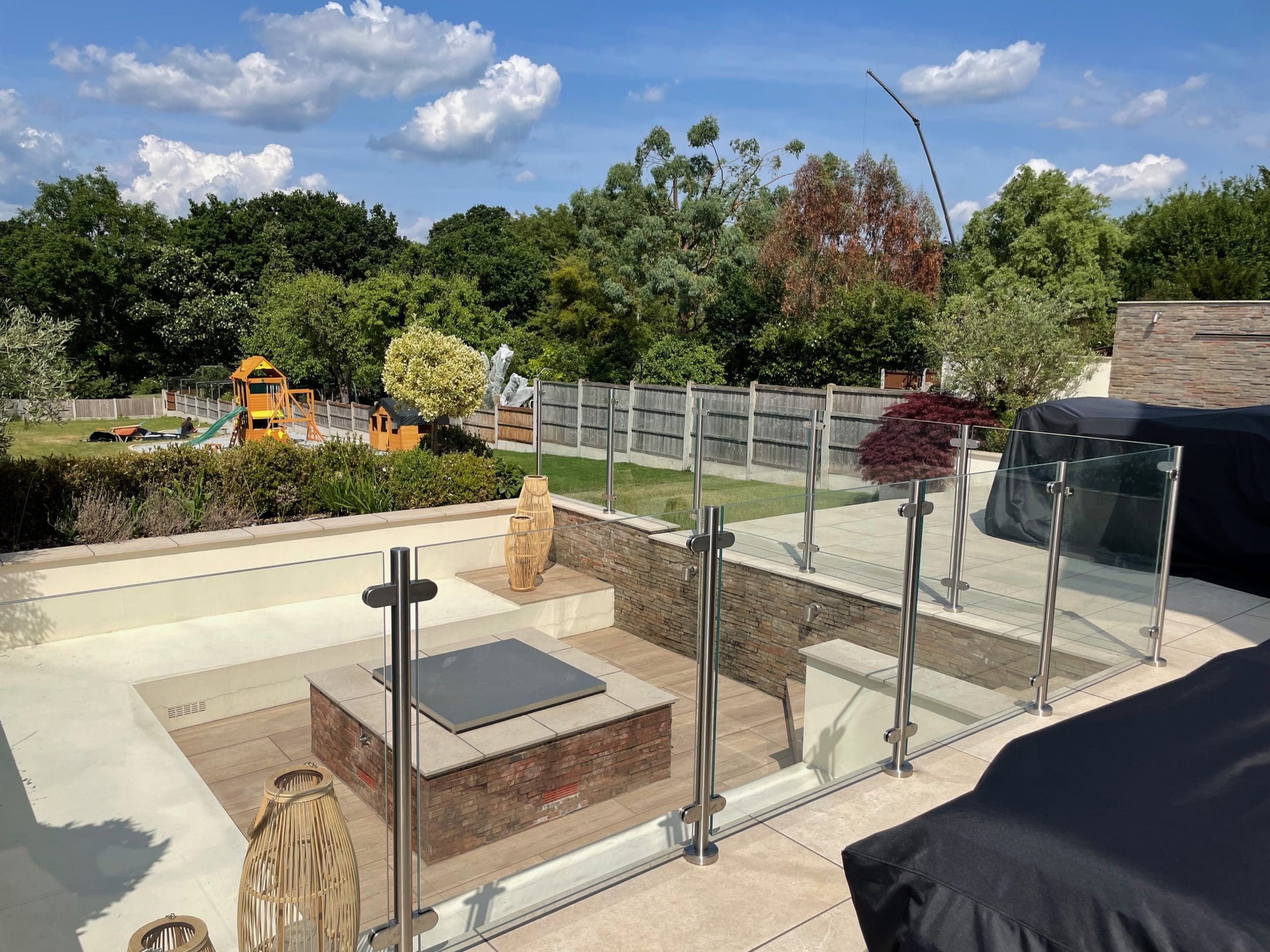 Free Floating Glass Balustrade - Upminster → Visage Glass and Steel