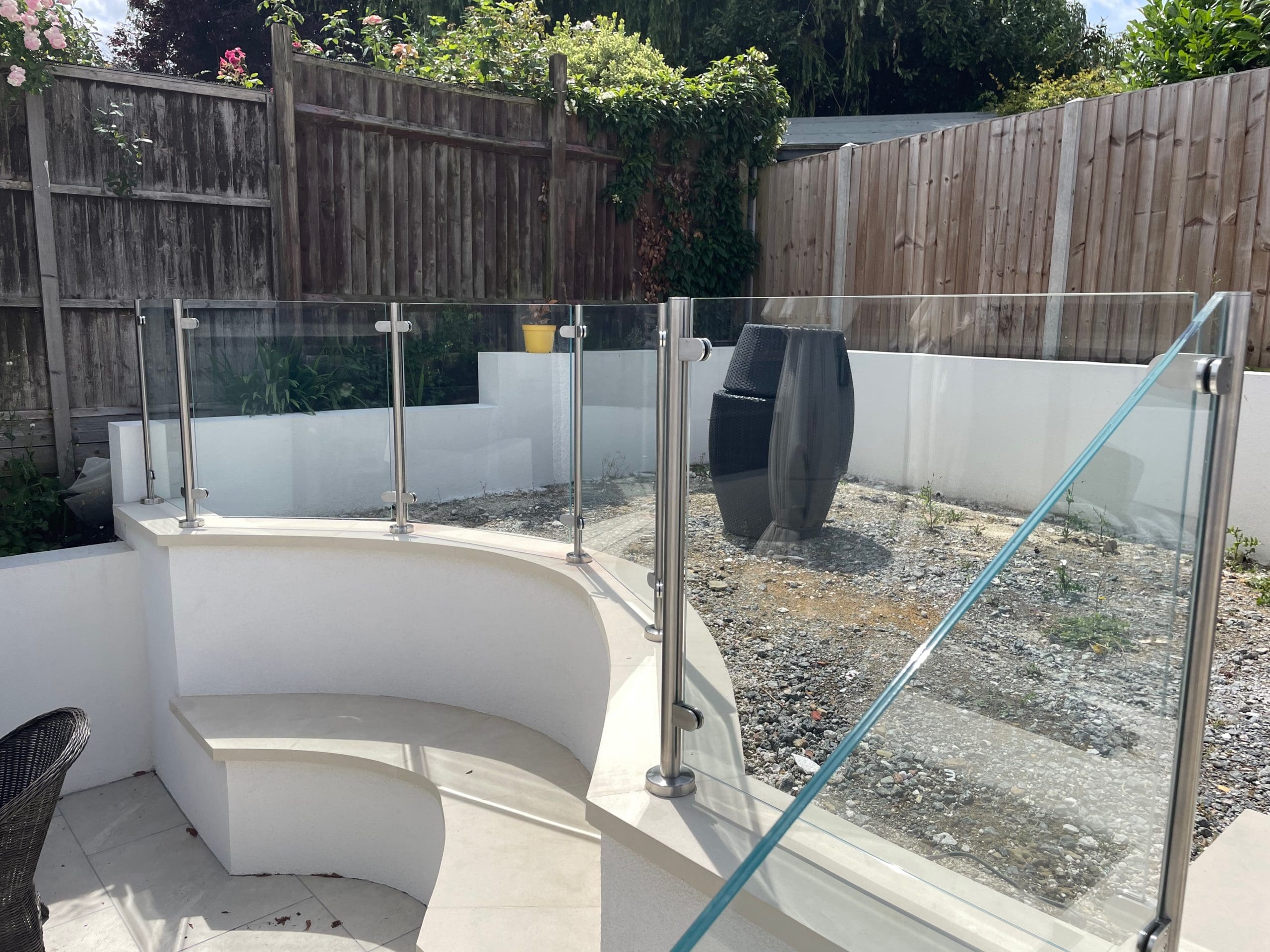 Free Foating Glass Balustrade - Loughton → Visage Glass and Steel