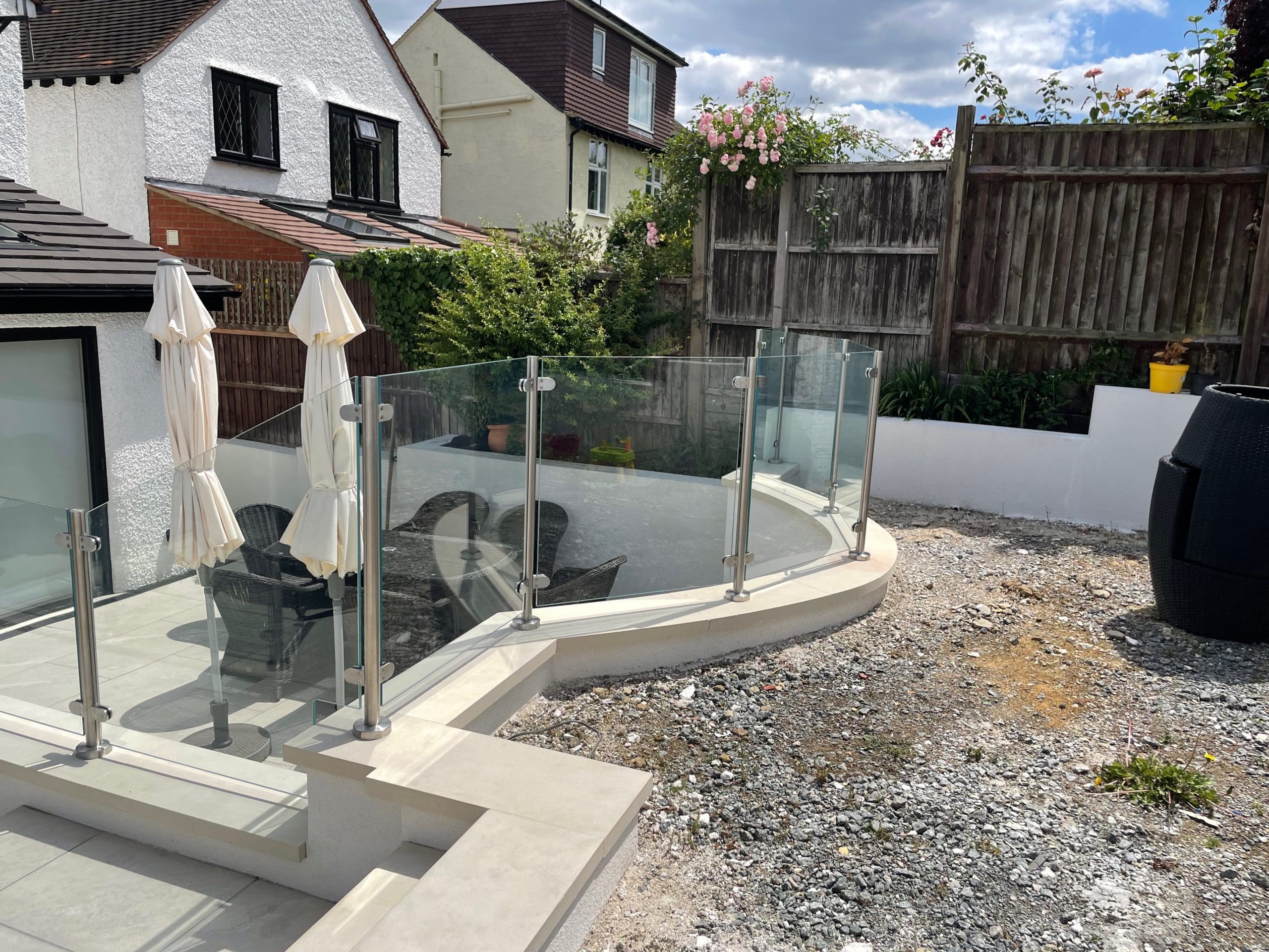 Free Foating Glass Balustrade - Loughton → Visage Glass and Steel