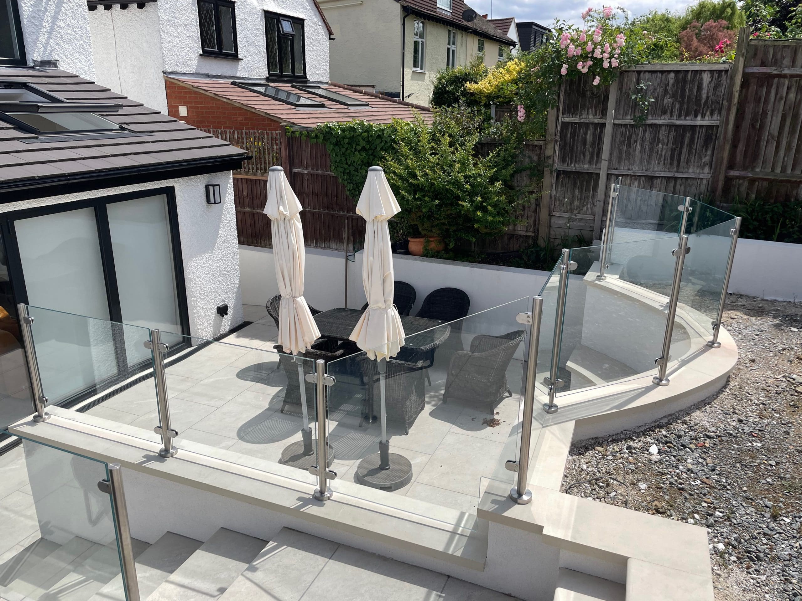 Free Foating Glass Balustrade - Loughton → Visage Glass and Steel