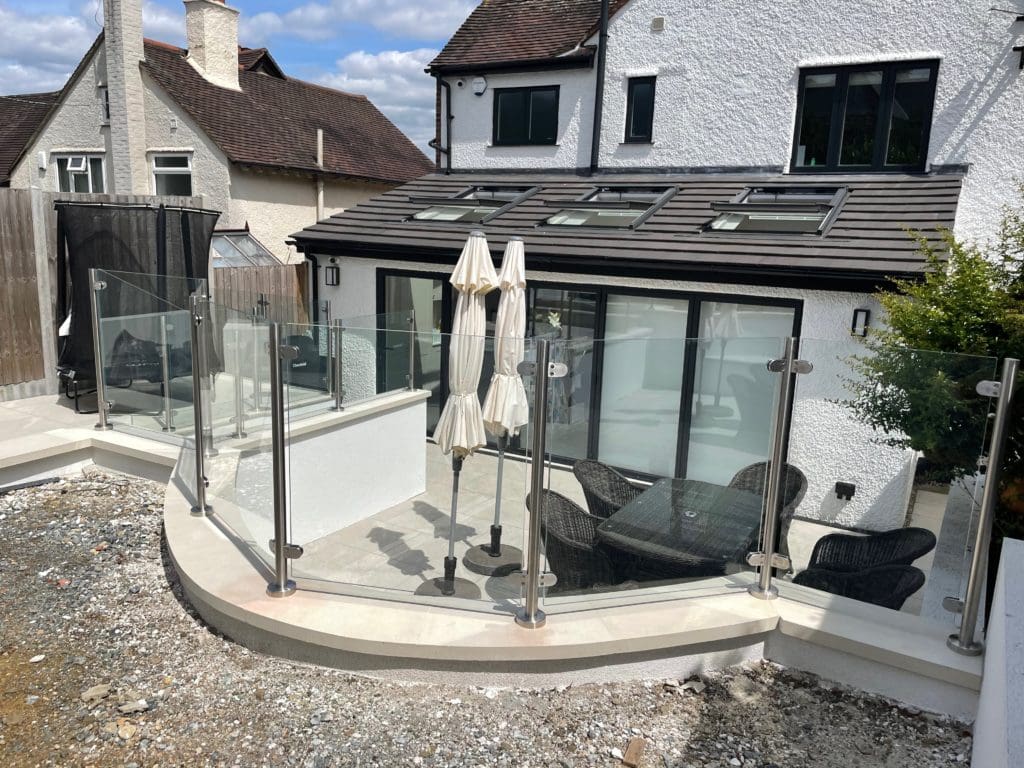 Free Foating Glass Balustrade - Loughton → Visage Glass and Steel