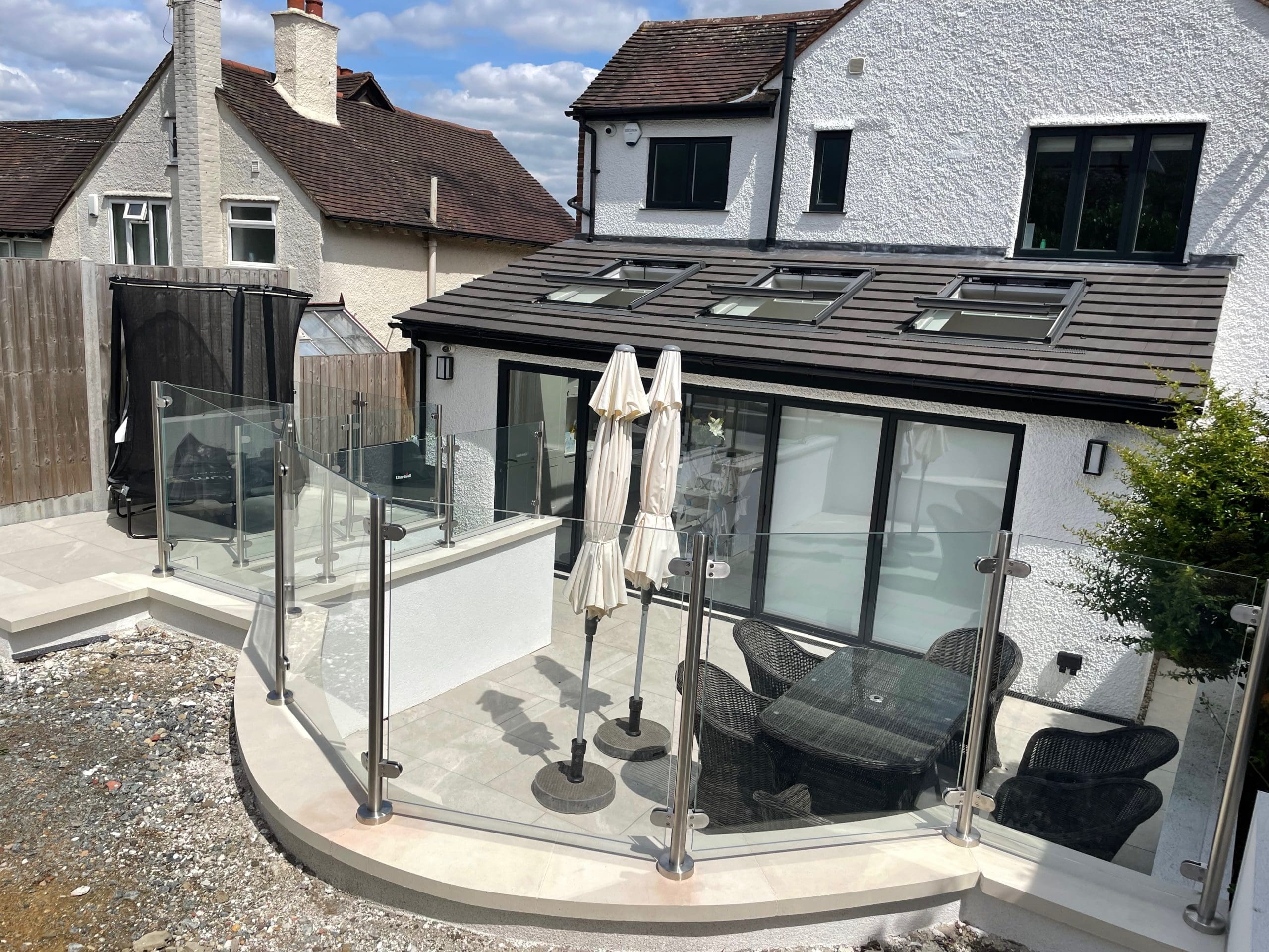 Free Foating Glass Balustrade - Loughton → Visage Glass and Steel