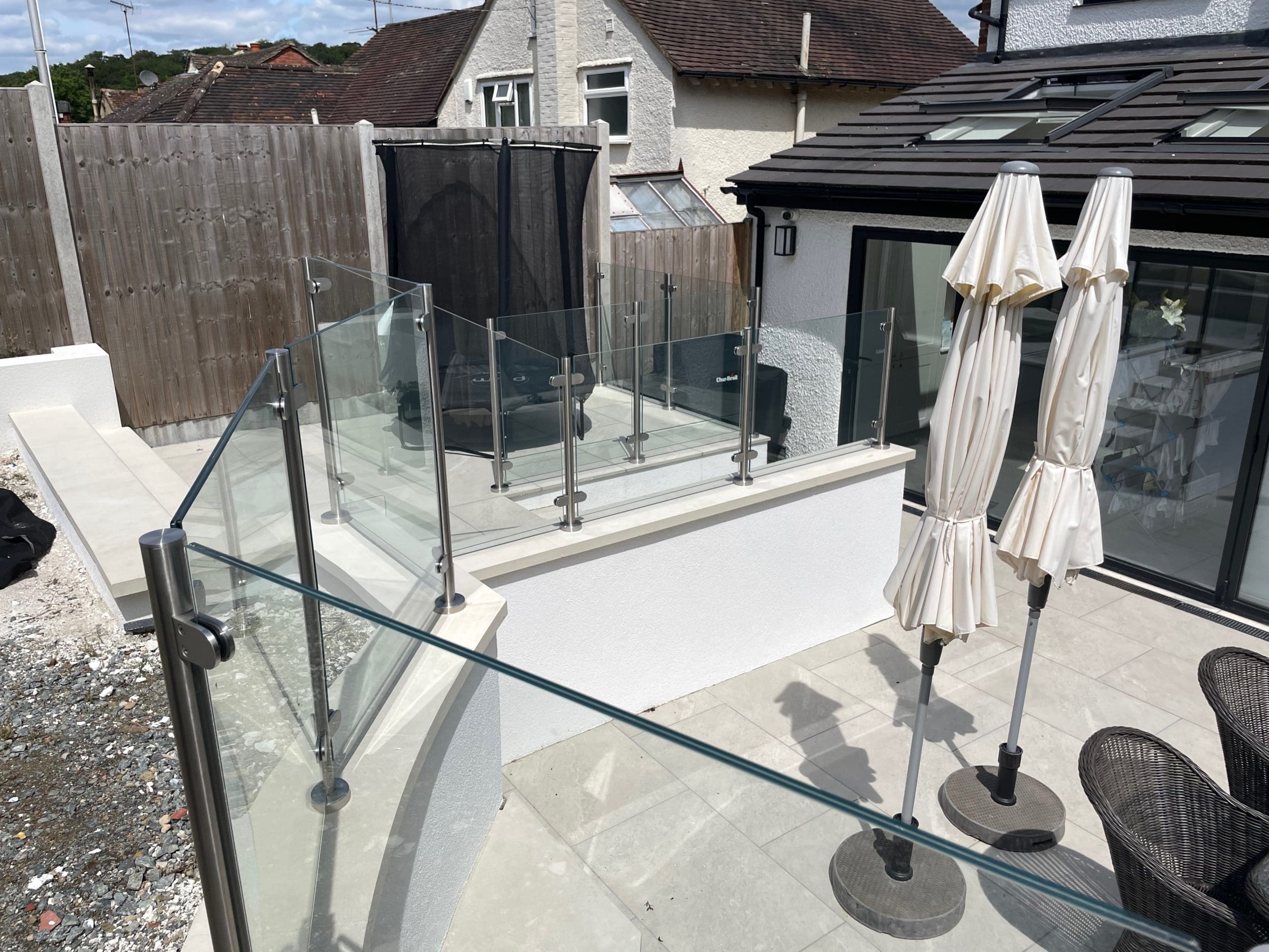 Free Foating Glass Balustrade - Loughton → Visage Glass and Steel