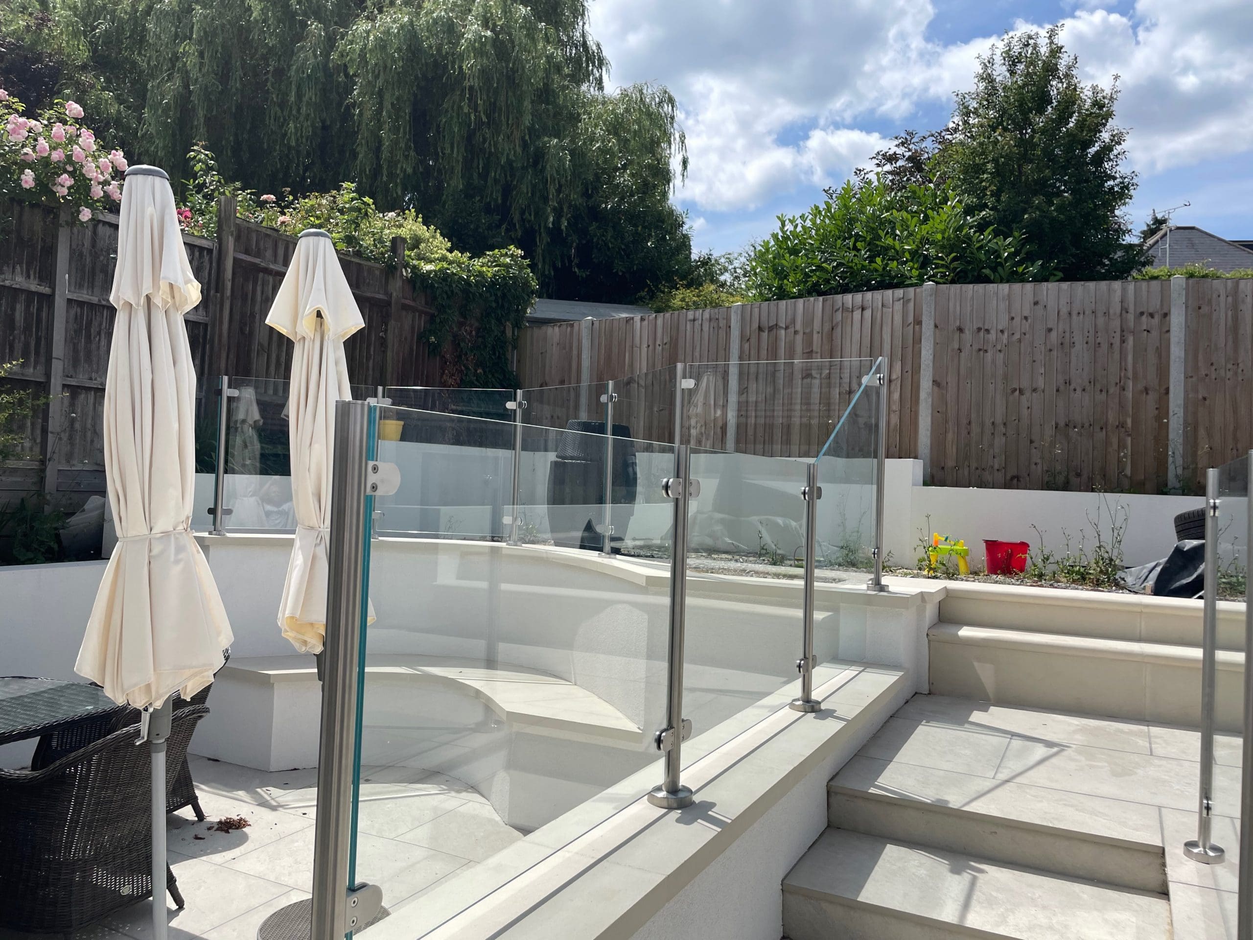 Free Foating Glass Balustrade - Loughton → Visage Glass and Steel
