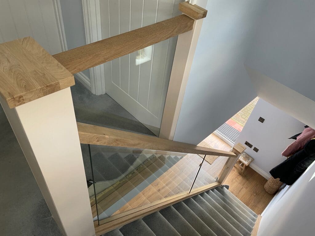 Staircase renovation - Deden, Essex → Visage Glass and Steel