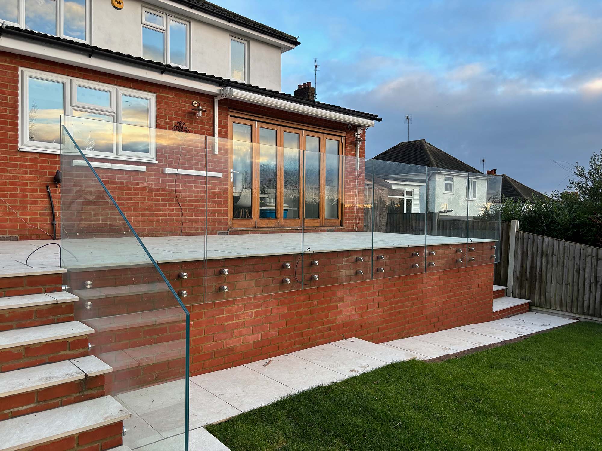 Frameless glass balustrade - Billericay, Essex → Visage Glass and Steel